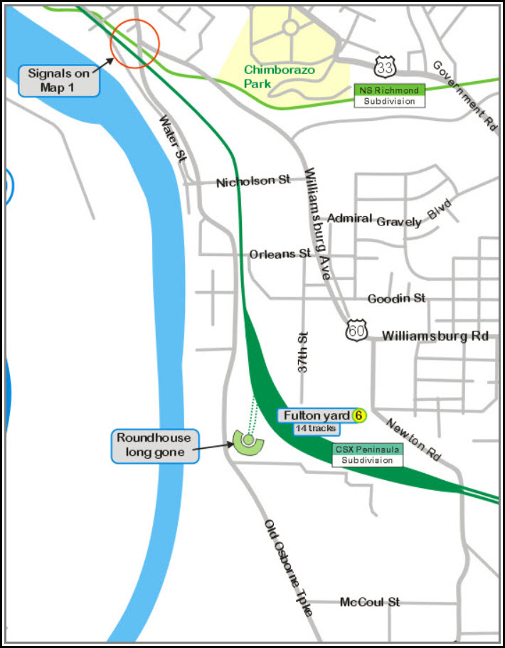 Railfan Guide to Richmond VA - East/Sandston
